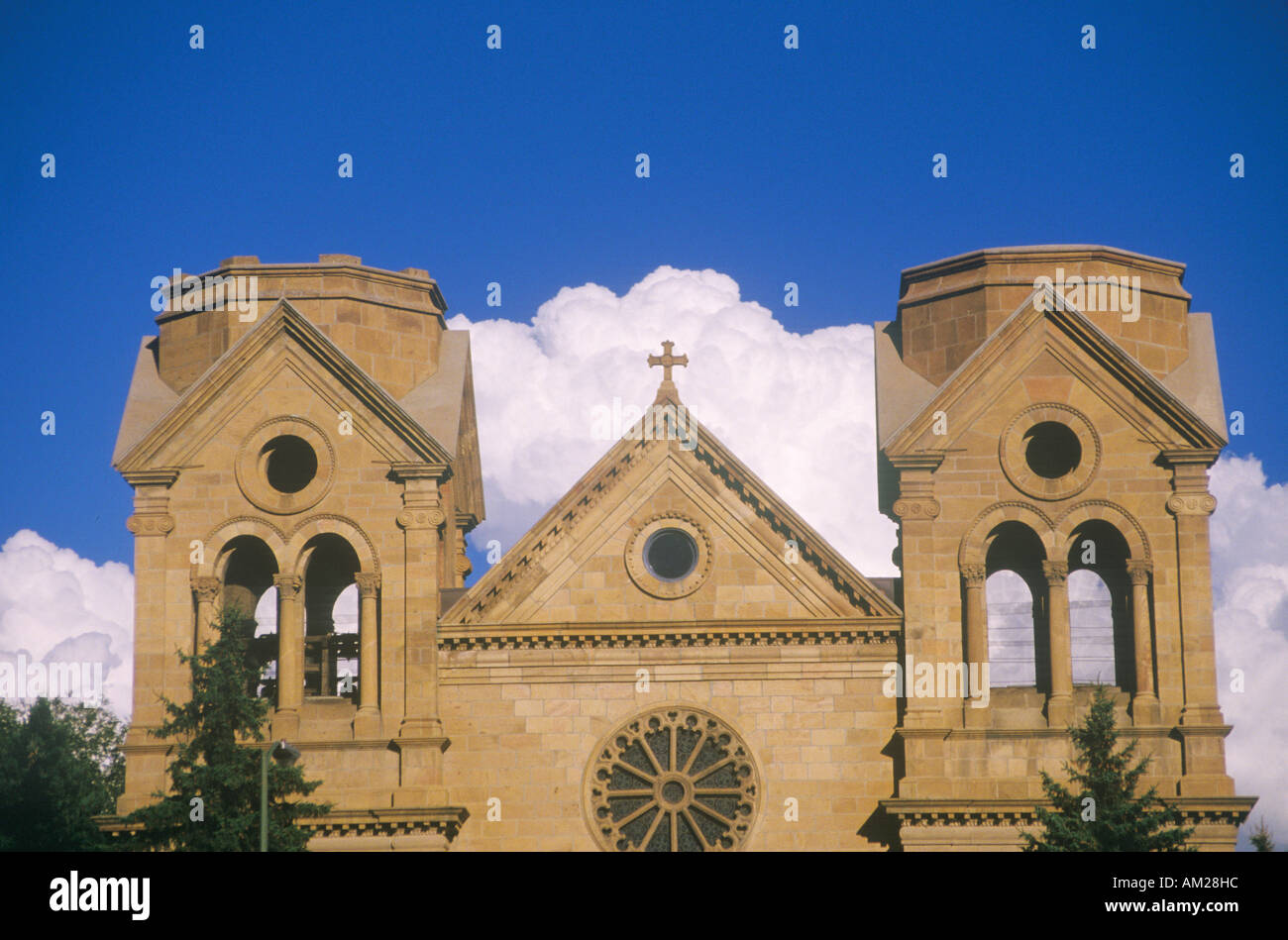 Mission building in downtown Santa Fe New Mexico Stock Photo - Alamy