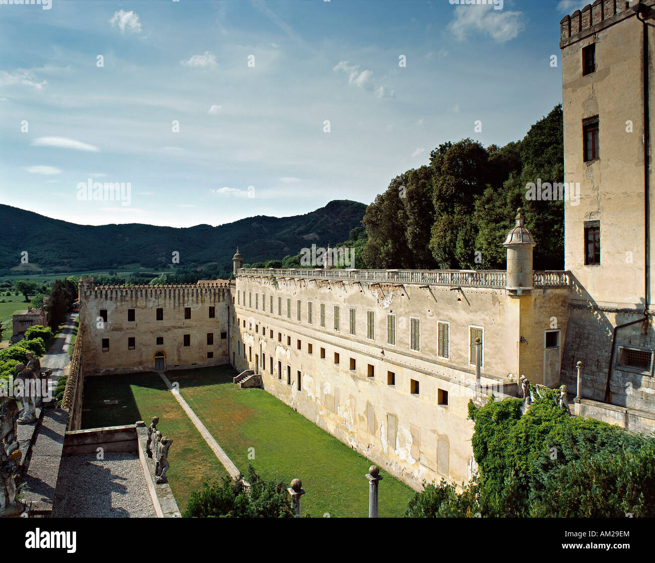 Castello del Catajo (Cataio), Padua, Italy, built in 1573. The ...
