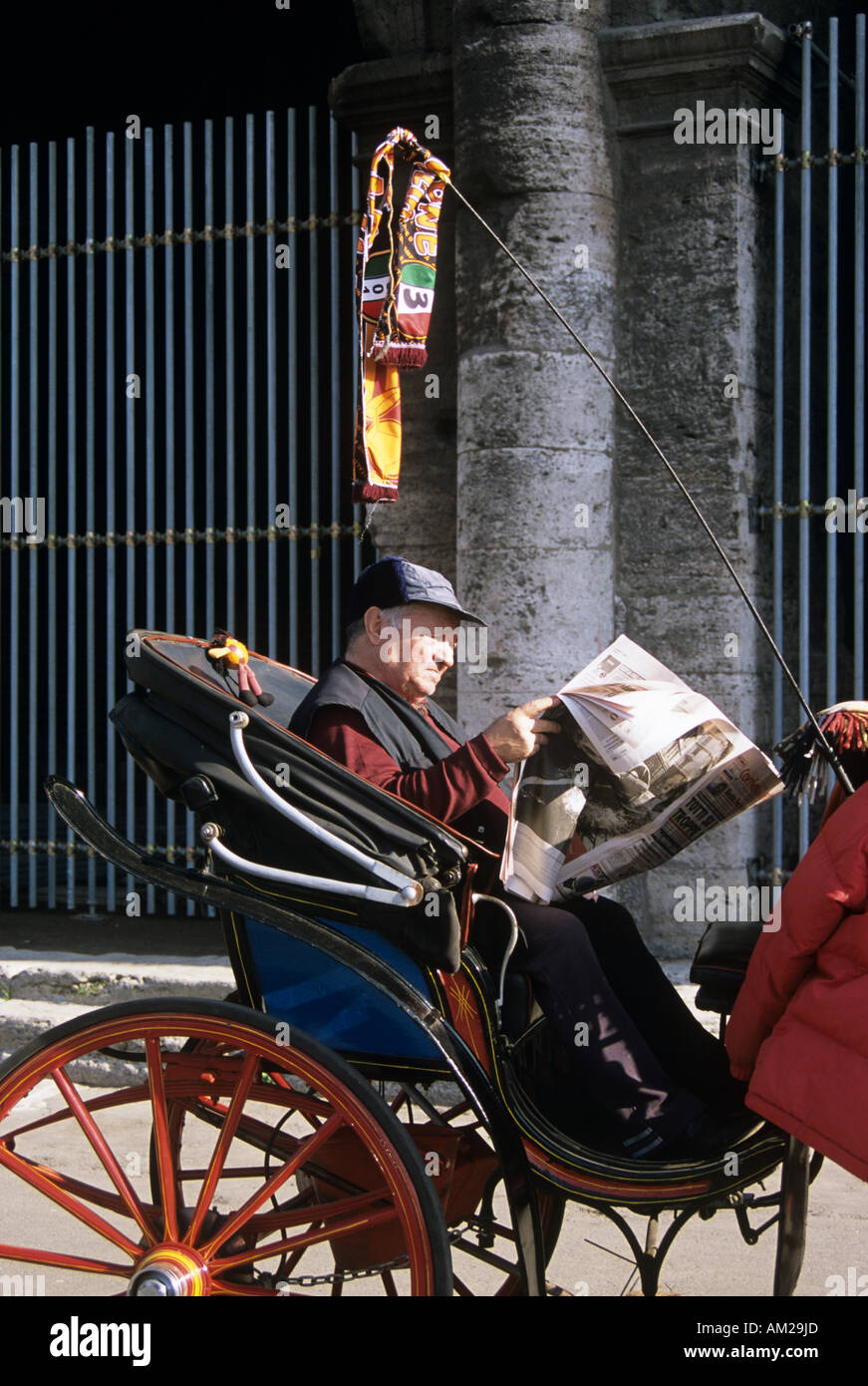 Taxi driver reading a newspaper hi-res stock photography and images - Alamy