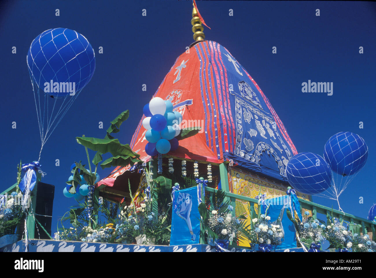 An Indian Festival of Chariots in Santa Monica California Stock Photo ...