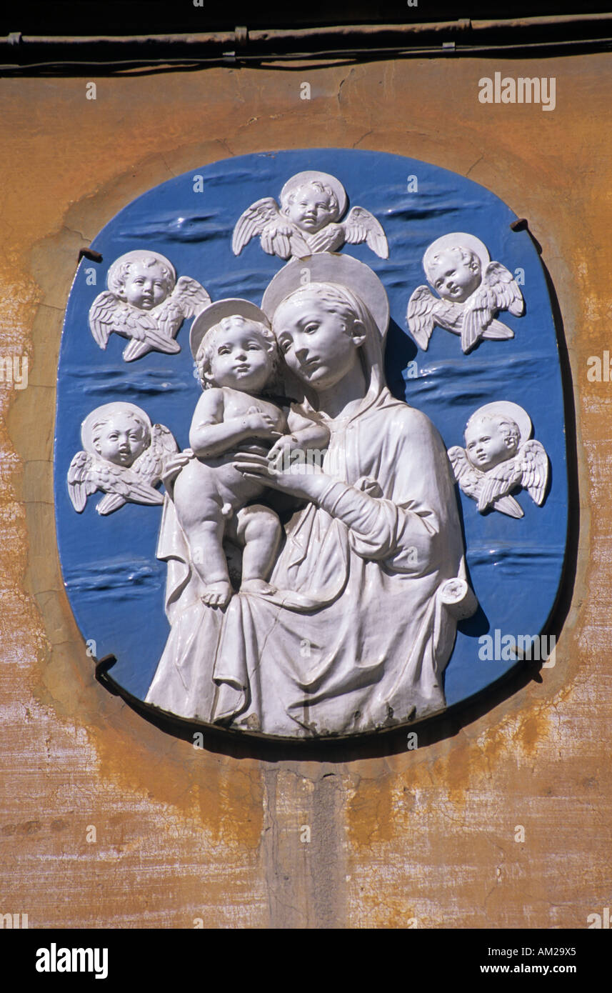 Wall plaque, Rome, Italy Stock Photo - Alamy
