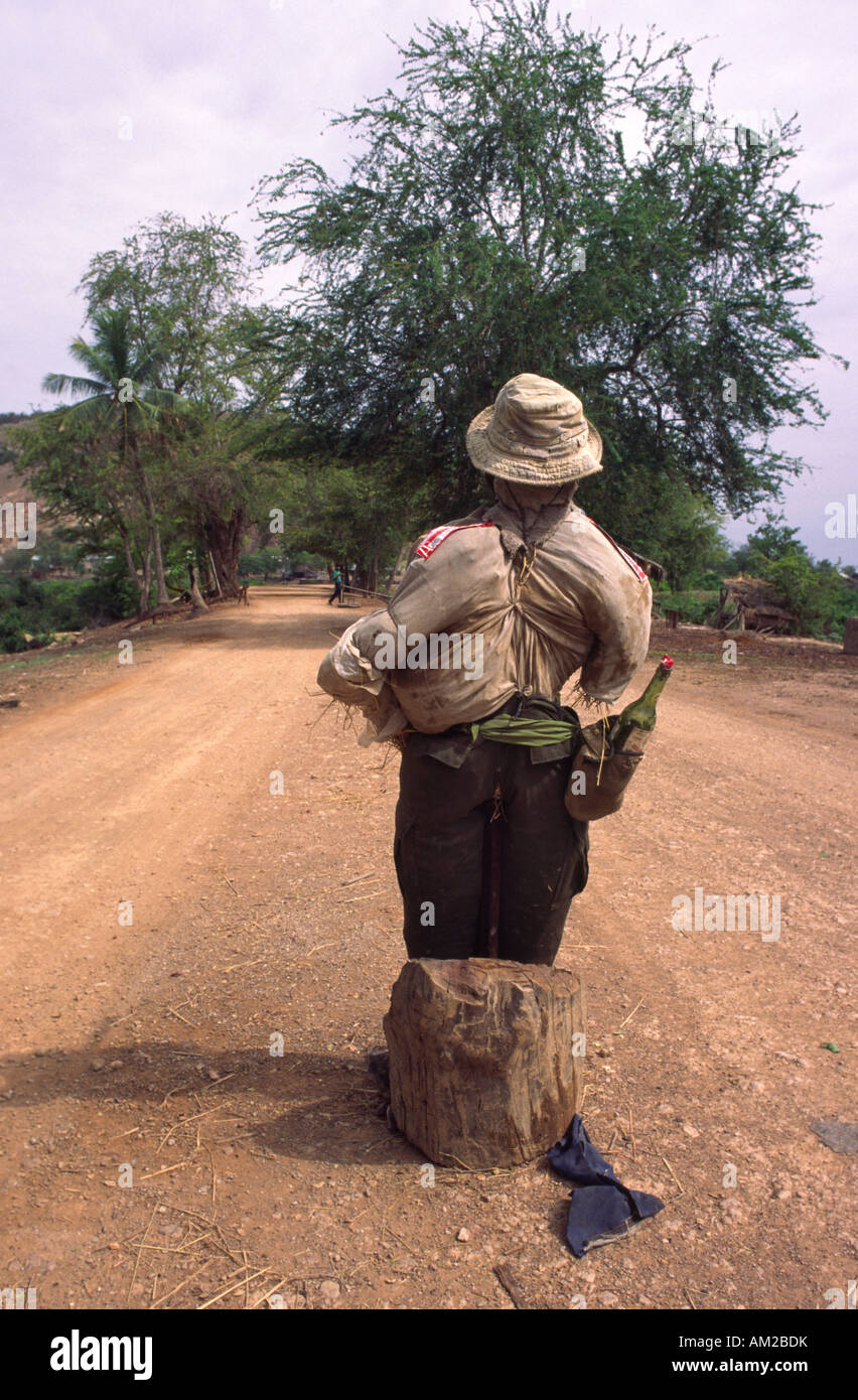 A scare crow guarding against evil spirits. Siem Reap, Cambodia Stock ...