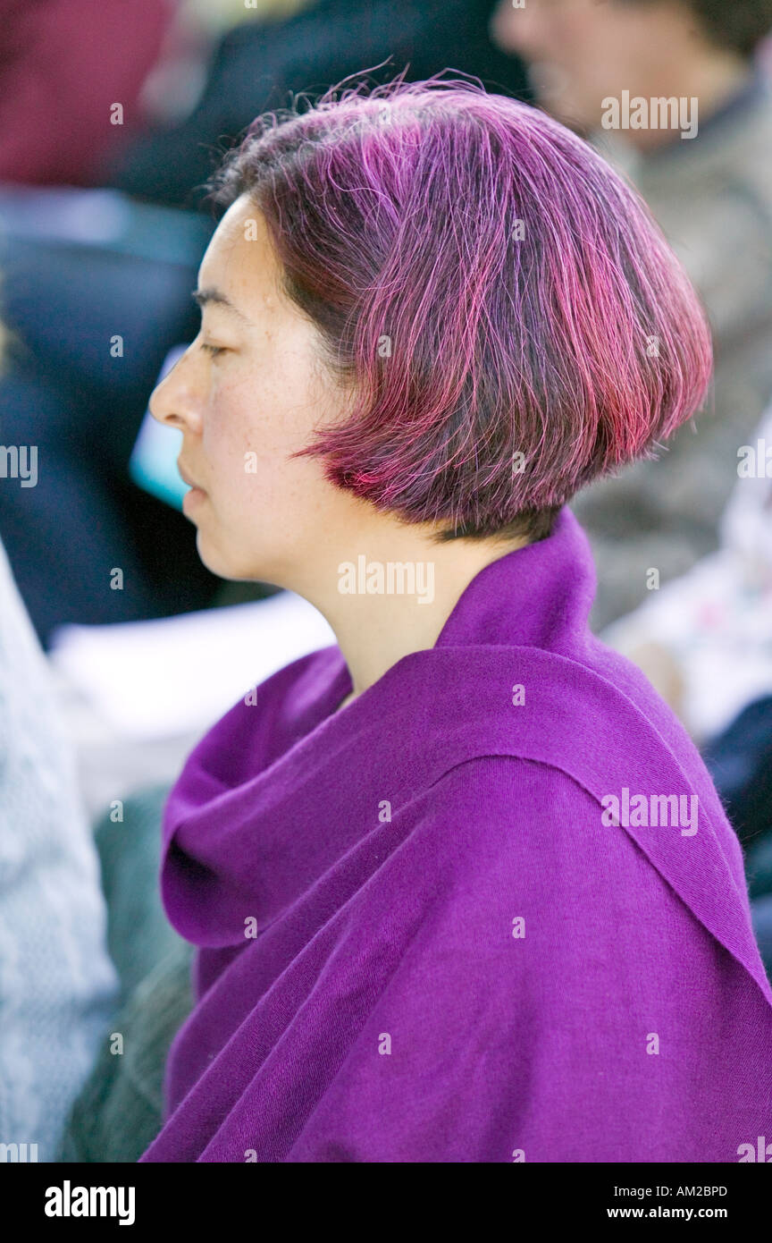 Devotee attends Amitabha Empowerment Buddhist Ceremony at Meditation ...