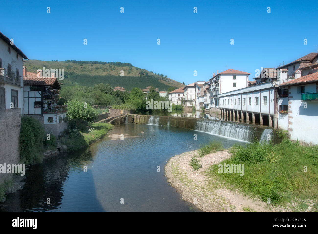 River Baztan, Elizondo, Navarra, Basque Country, Spain Stock Photo - Alamy