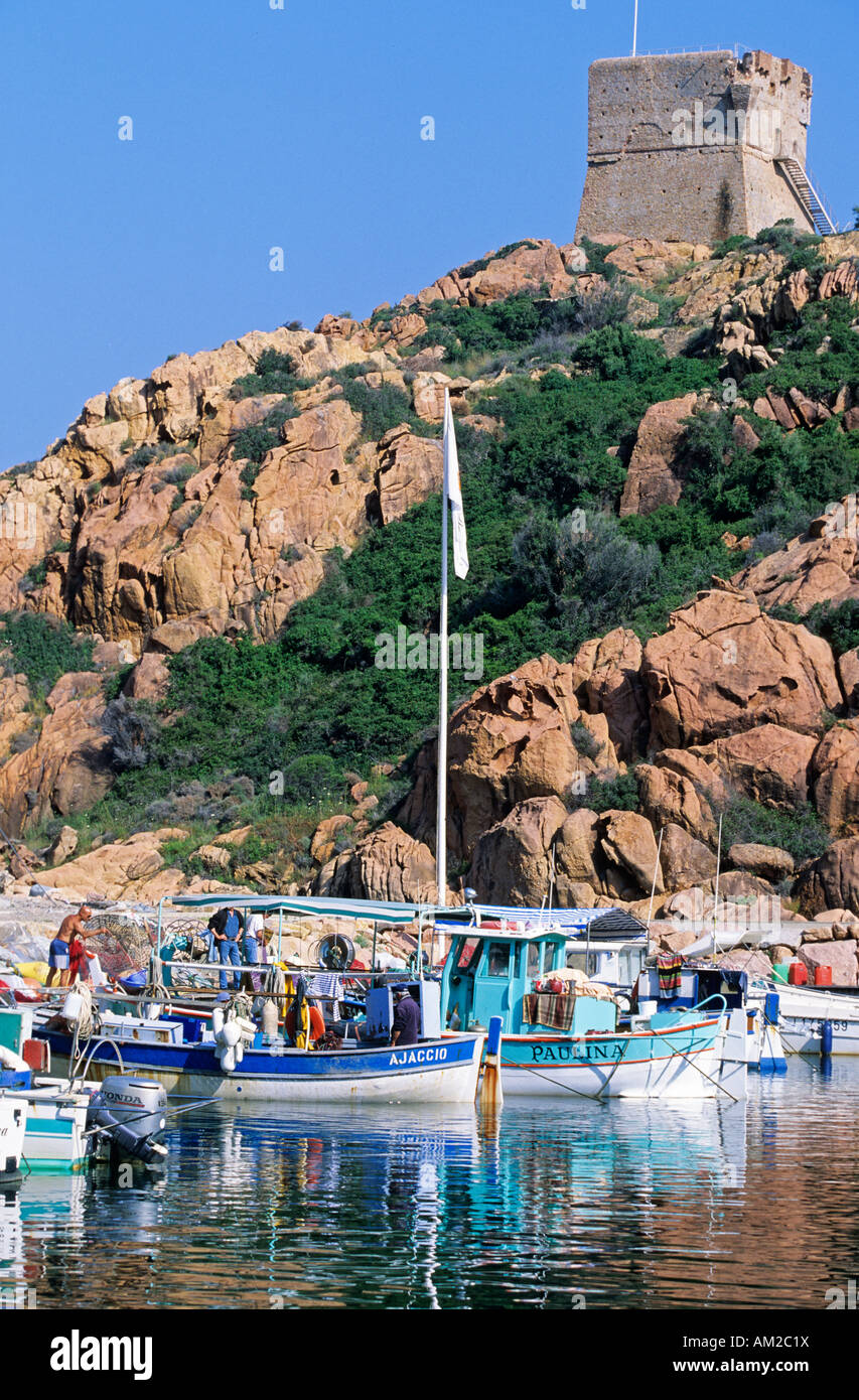 France, Corse du Sud, Porto, harbour Stock Photo - Alamy