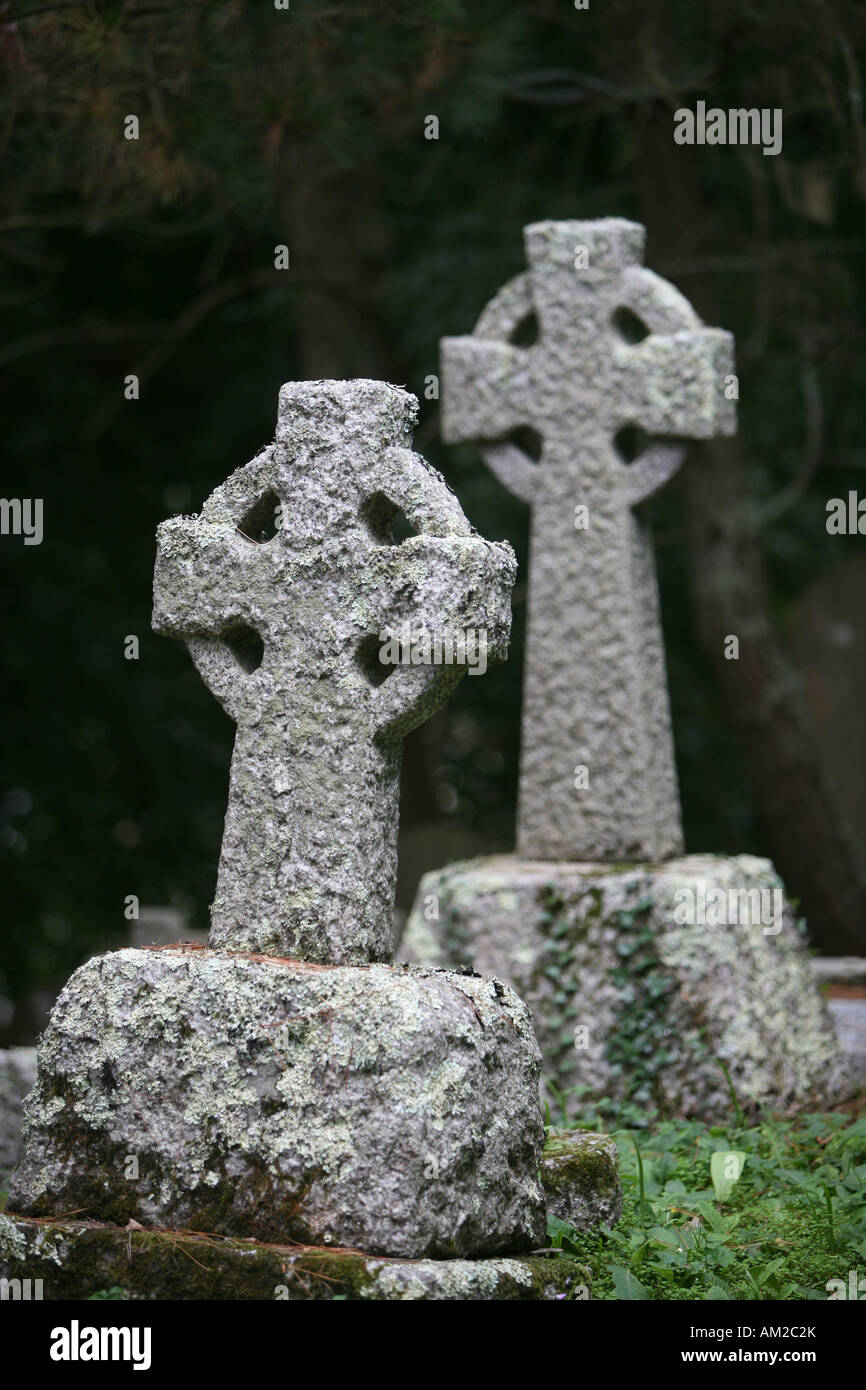 Celtic cornish cross headstone hi-res stock photography and images - Alamy