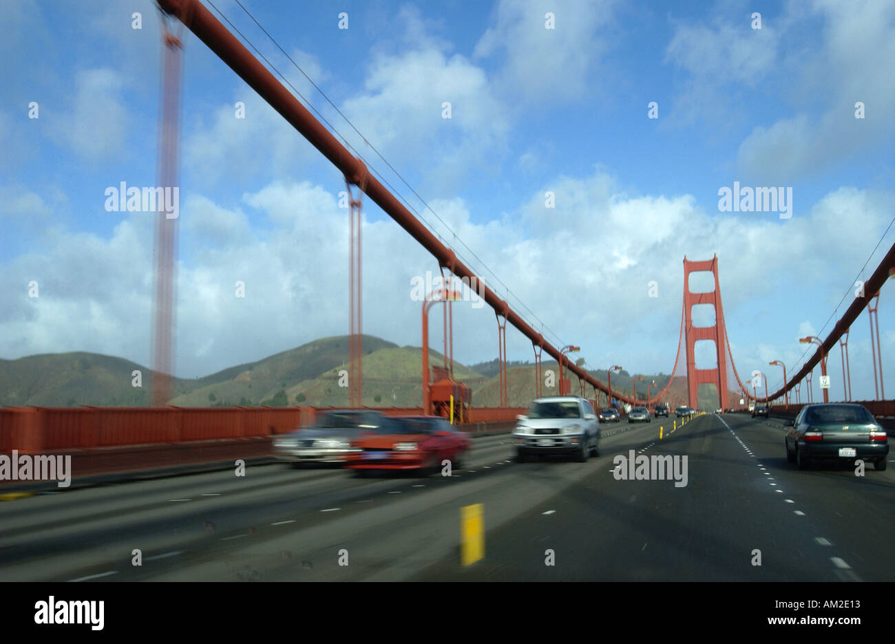 Driving across golden gate bridge hi-res stock photography and images ...