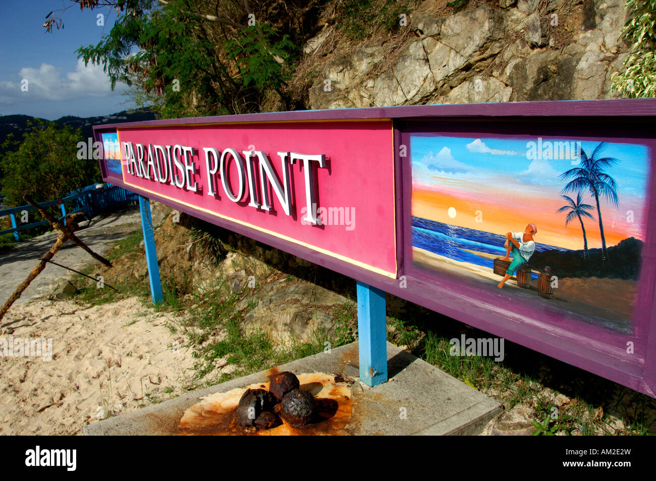 Sign st thomas virgin islands hi-res stock photography and images - Alamy
