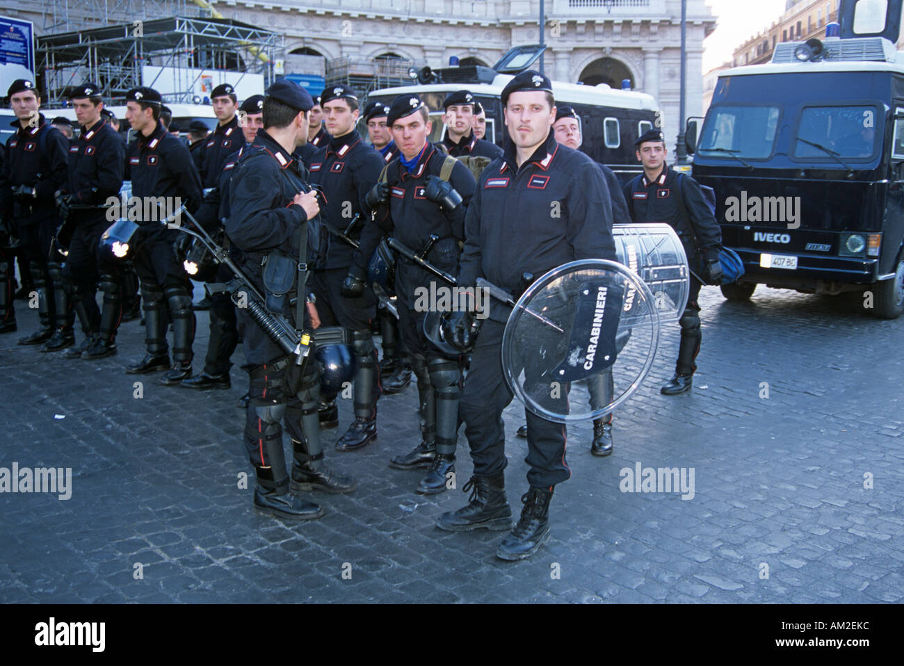 Riot police, Rome, Italy Stock Photo - Alamy