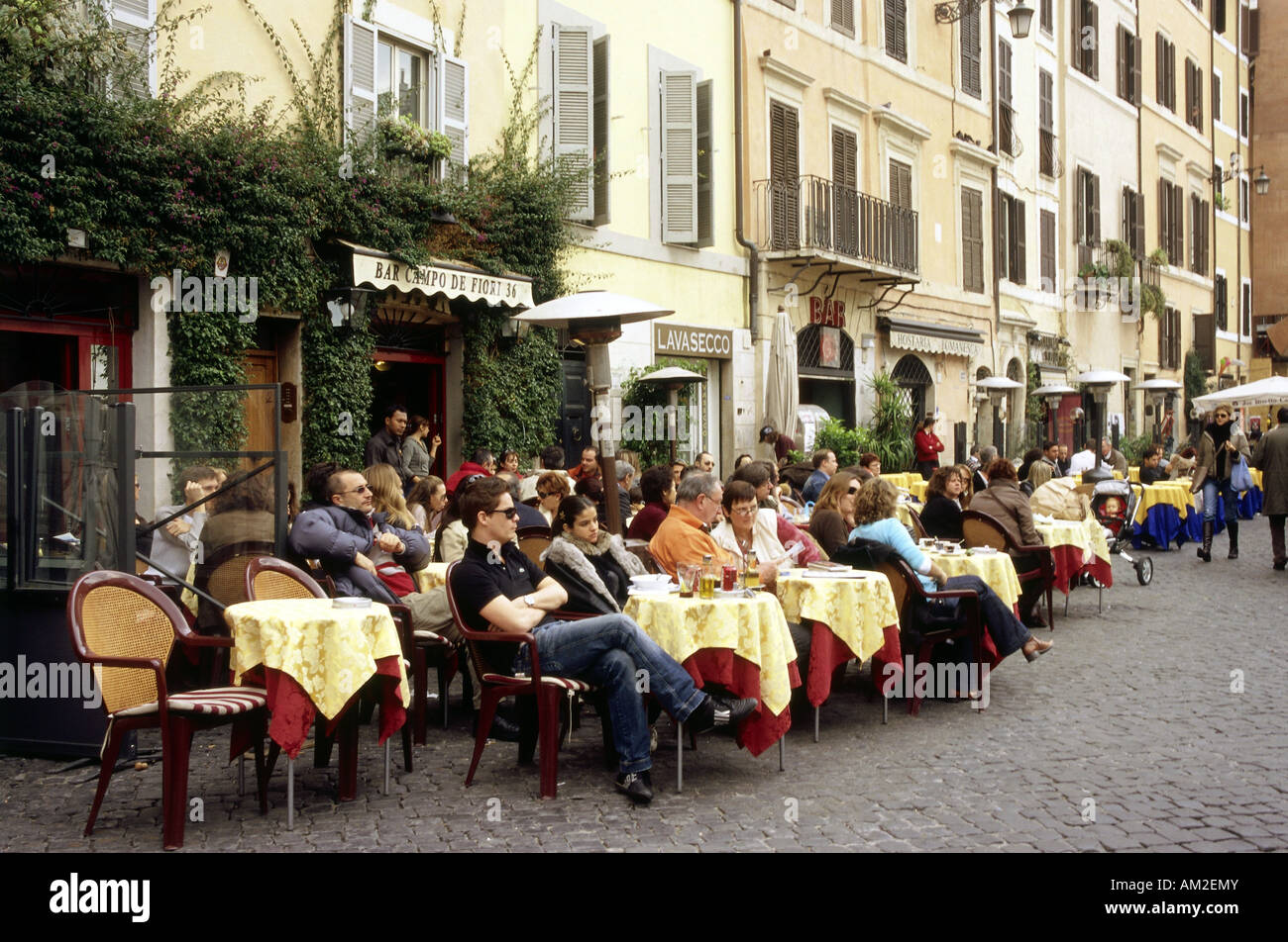 geography / travel, Italy, Rome, gastronomy, pavement cafe "Bar Campo ...