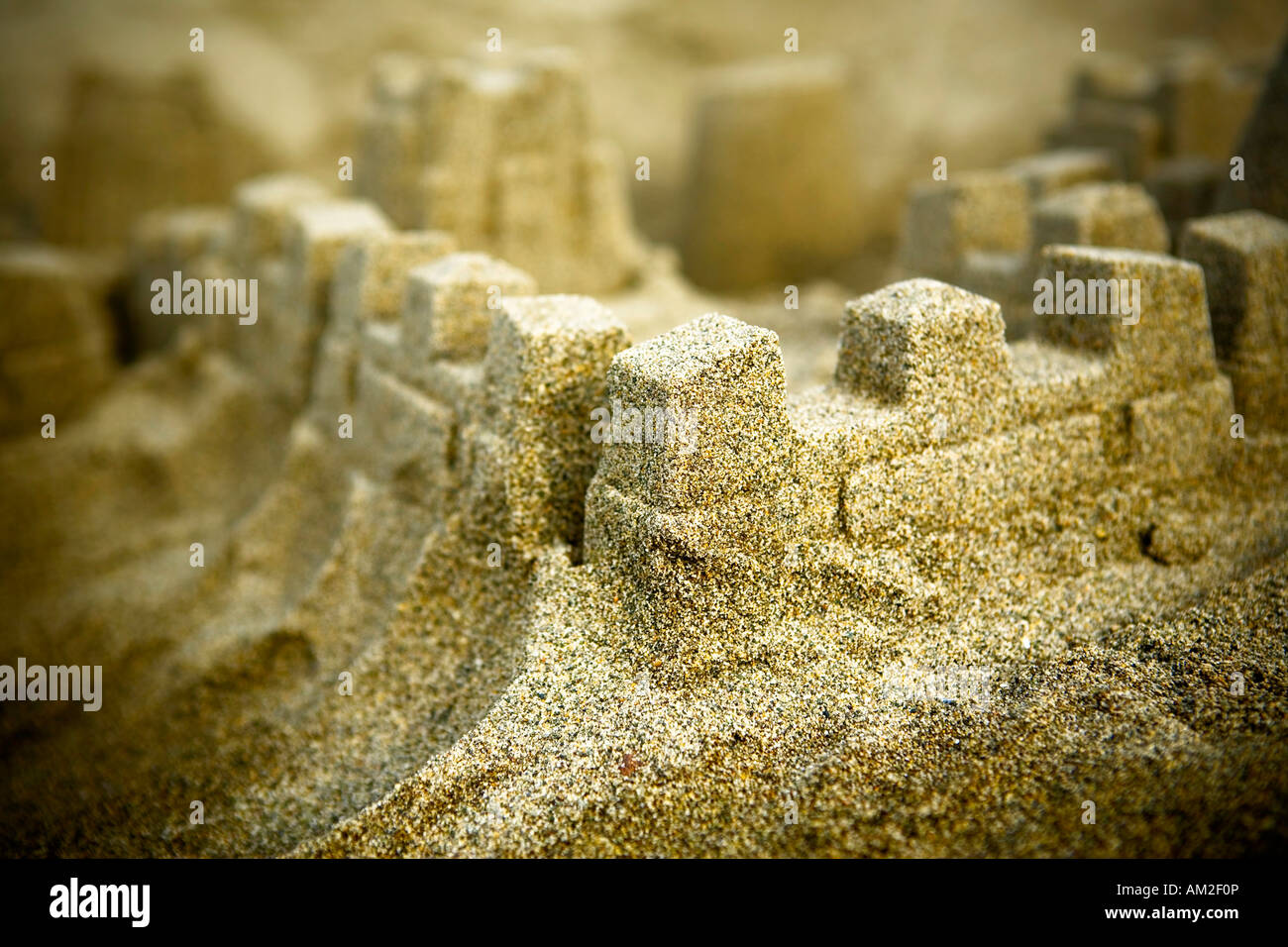 Sandcastle with towers hi-res stock photography and images - Alamy