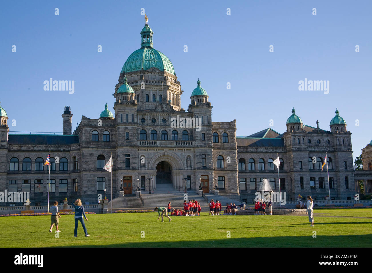 North America, Canada, British Columbia, Victoria. Capitol building in ...