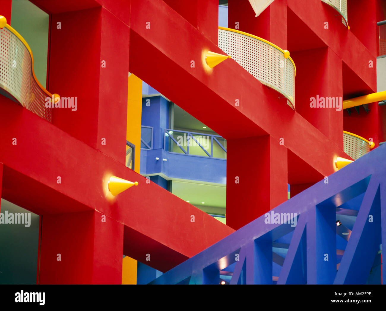 JAPAN Honshu Osaka Architecture Colourful geometric detail of the Asia ...