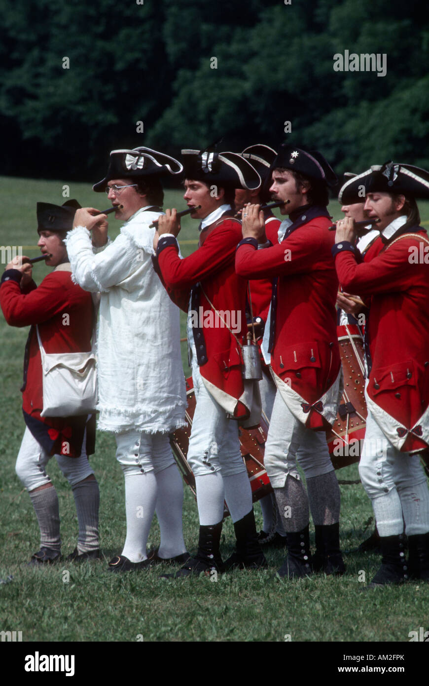 A revolutionary War re-enactment Stock Photo - Alamy