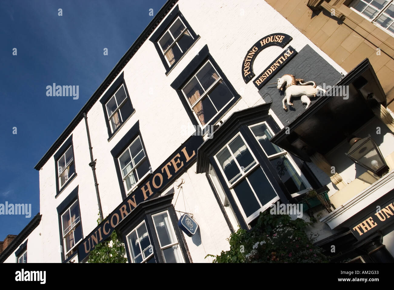 The Unicorn Hotel in the Market Square Ripon North Yorkshire England ...
