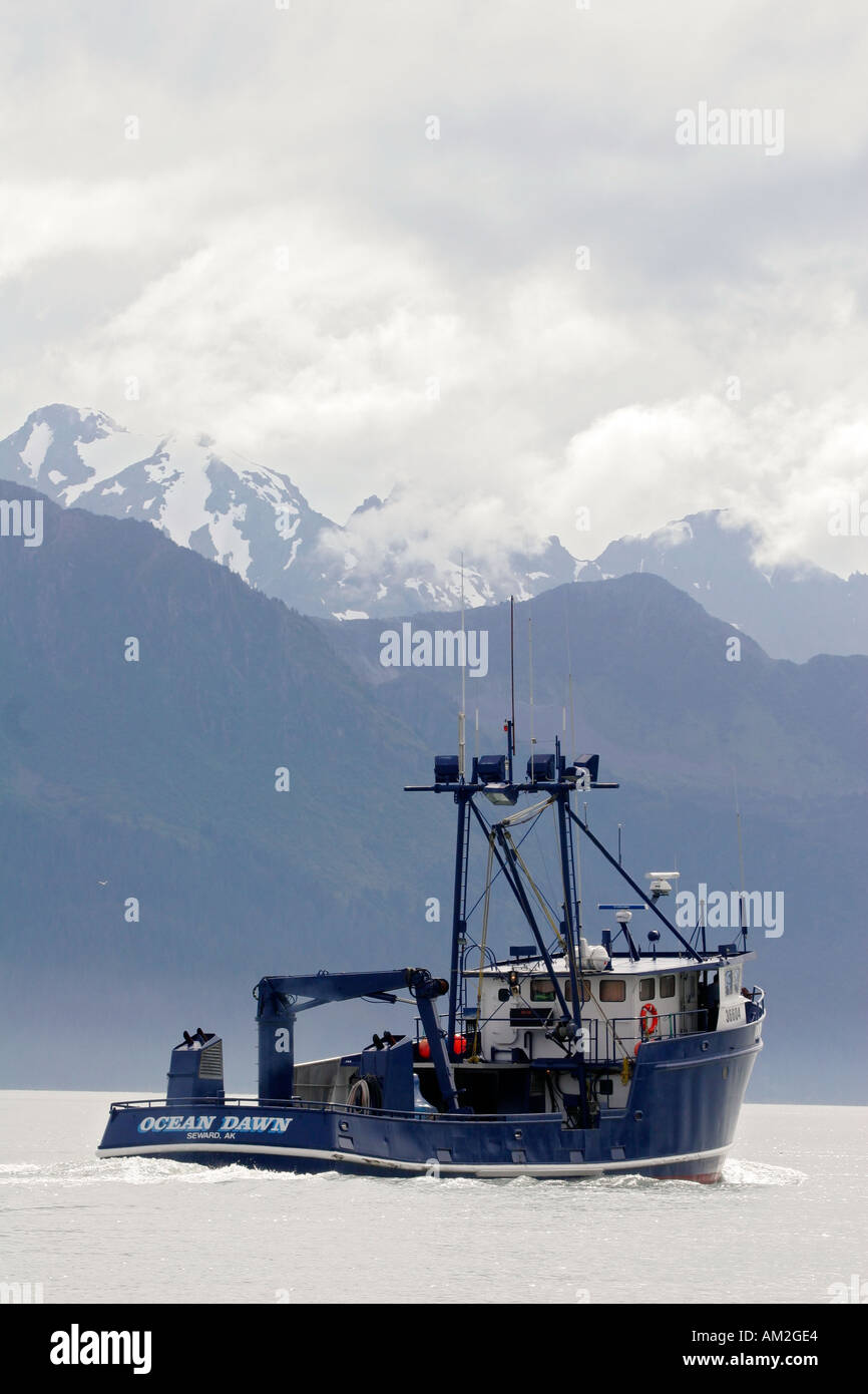 The Ocean Dawn in Resurrection Bay Seward Alaska Stock Photo - Alamy