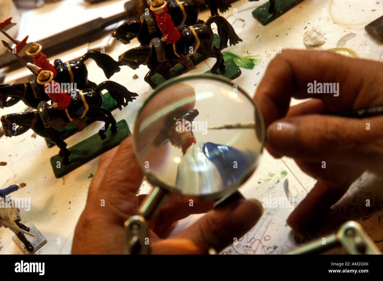 lead model soldiers Stock Photo - Alamy