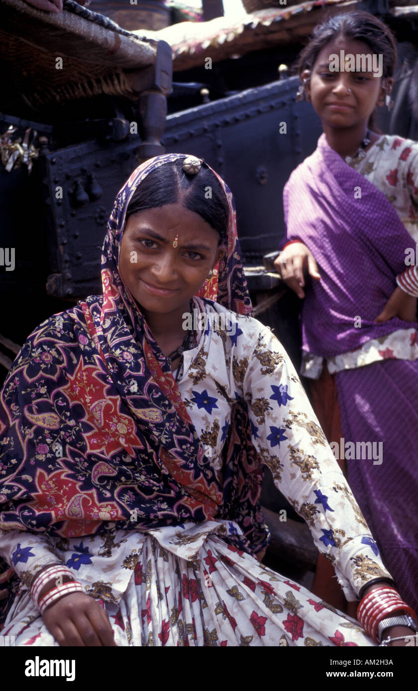 Portrait of Rajasthani Girls Rajasthan India Stock Photo - Alamy