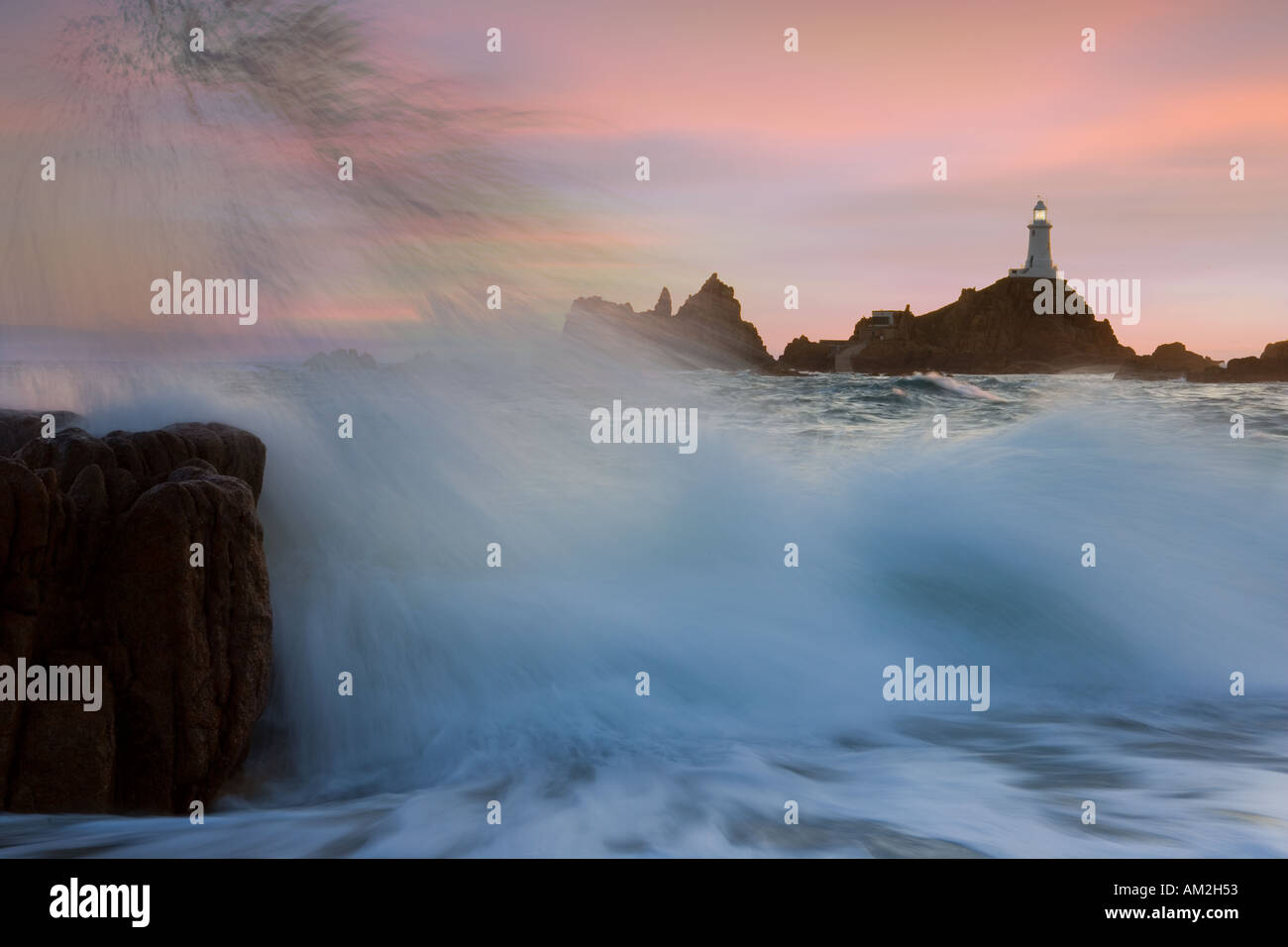 Channel Islands Jersey La Corbiere Lighthouse Stock Photo - Alamy
