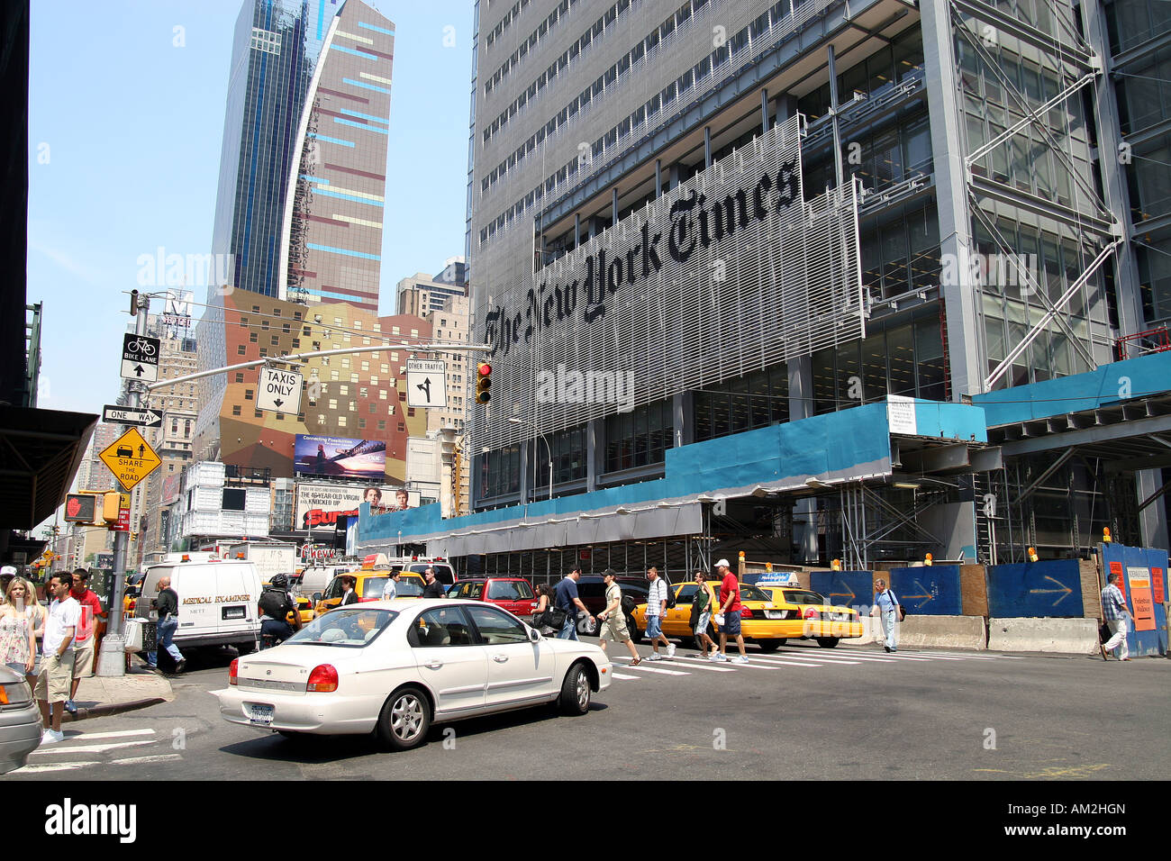 The New York times building in Midtown Manhattan Stock Photo - Alamy