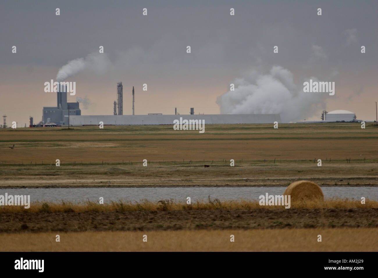 Mosaic Potash Mine E of Moose Jaw in scenic Southern Saskatchewan ...