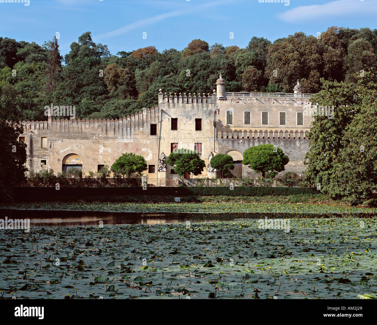 Castello del Catajo (Cataio), near Padua, Italy, built in 1573. The ...