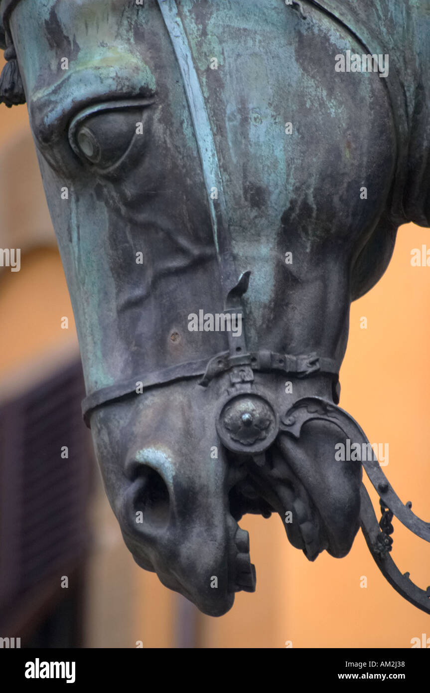 Detail from statue of Cosimo I 16th Century ruler of Florence Piazza ...