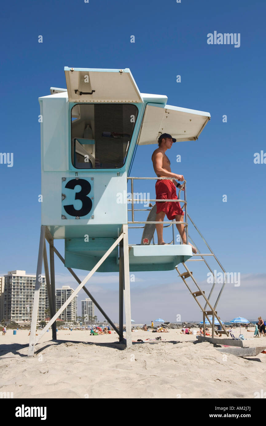 Lifeguard at Coronado Beach San Diego California Stock Photo - Alamy