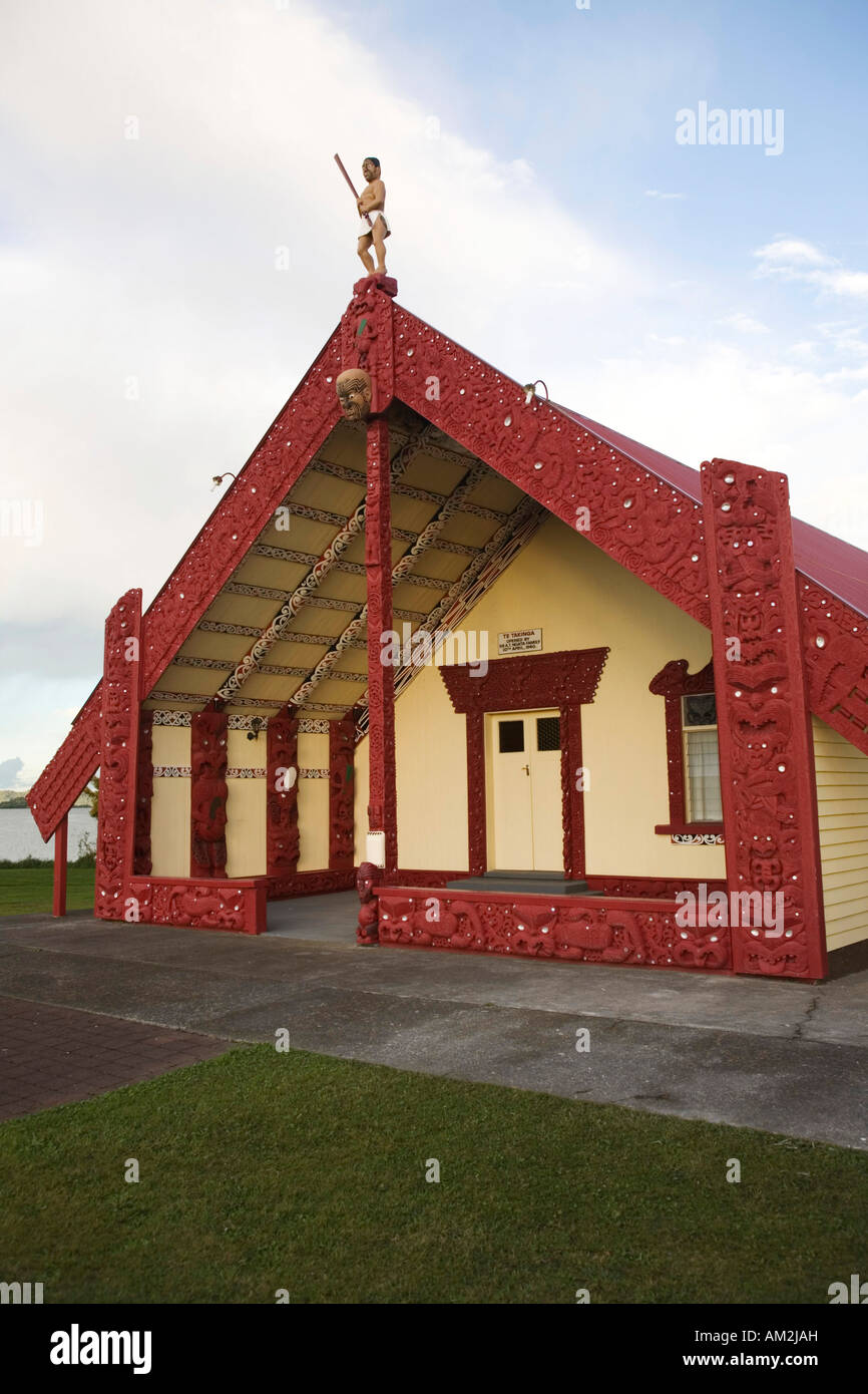 wharenui Traditional Moari Meeting House Stock Photo - Alamy