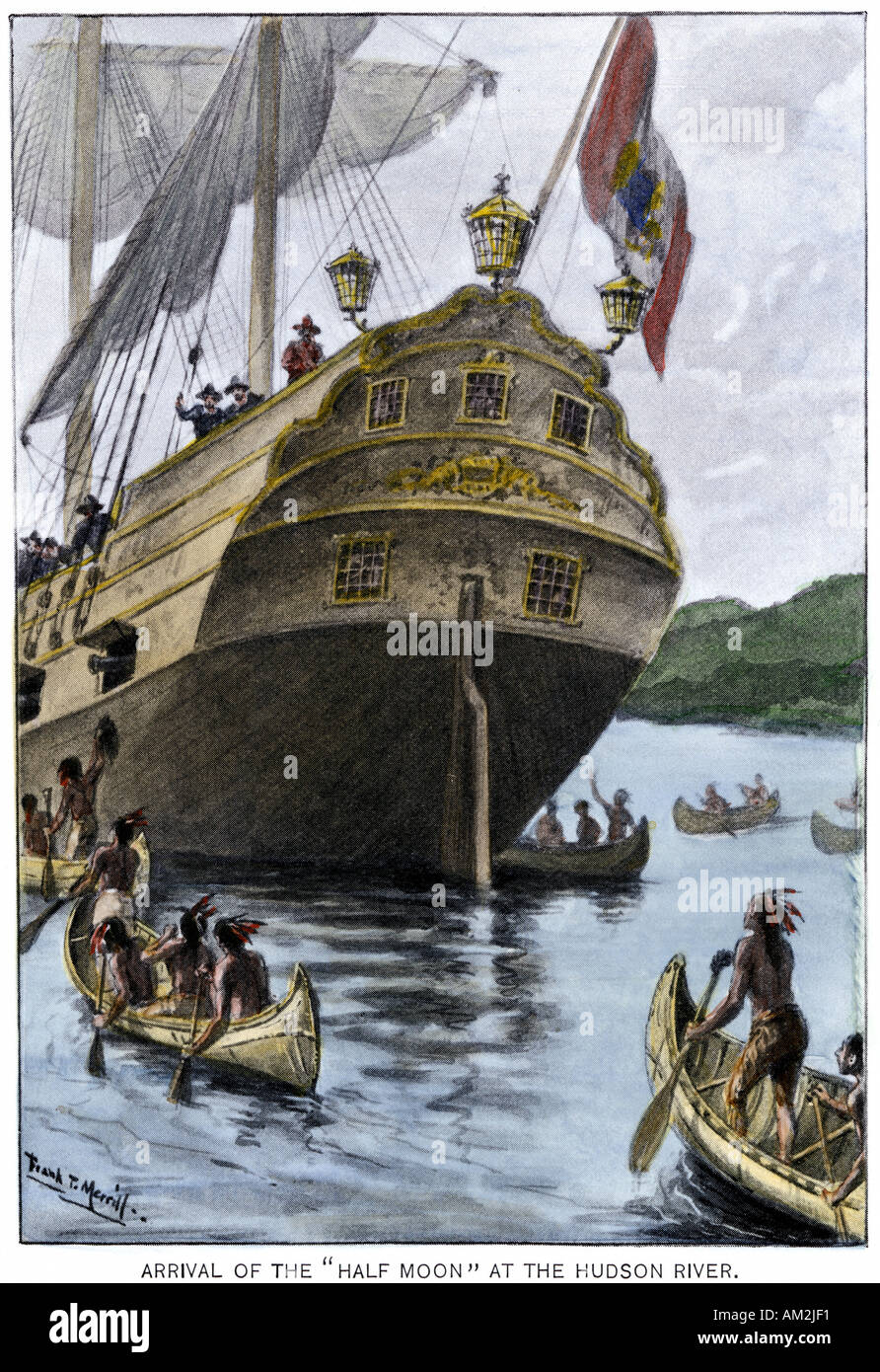 Henry hudson ship half moon hi-res stock photography and images - Alamy