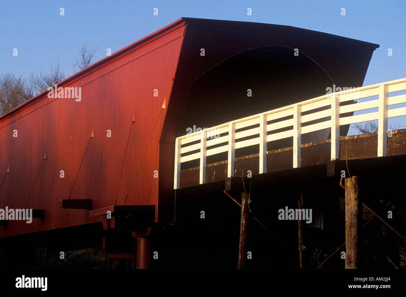 The Roseman Covered Bridge in Madison County Iowa Stock Photo - Alamy