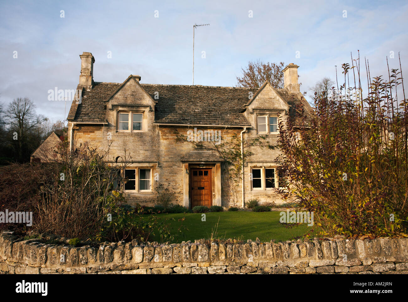 House at Bibury Gloucestershire England Stock Photo - Alamy