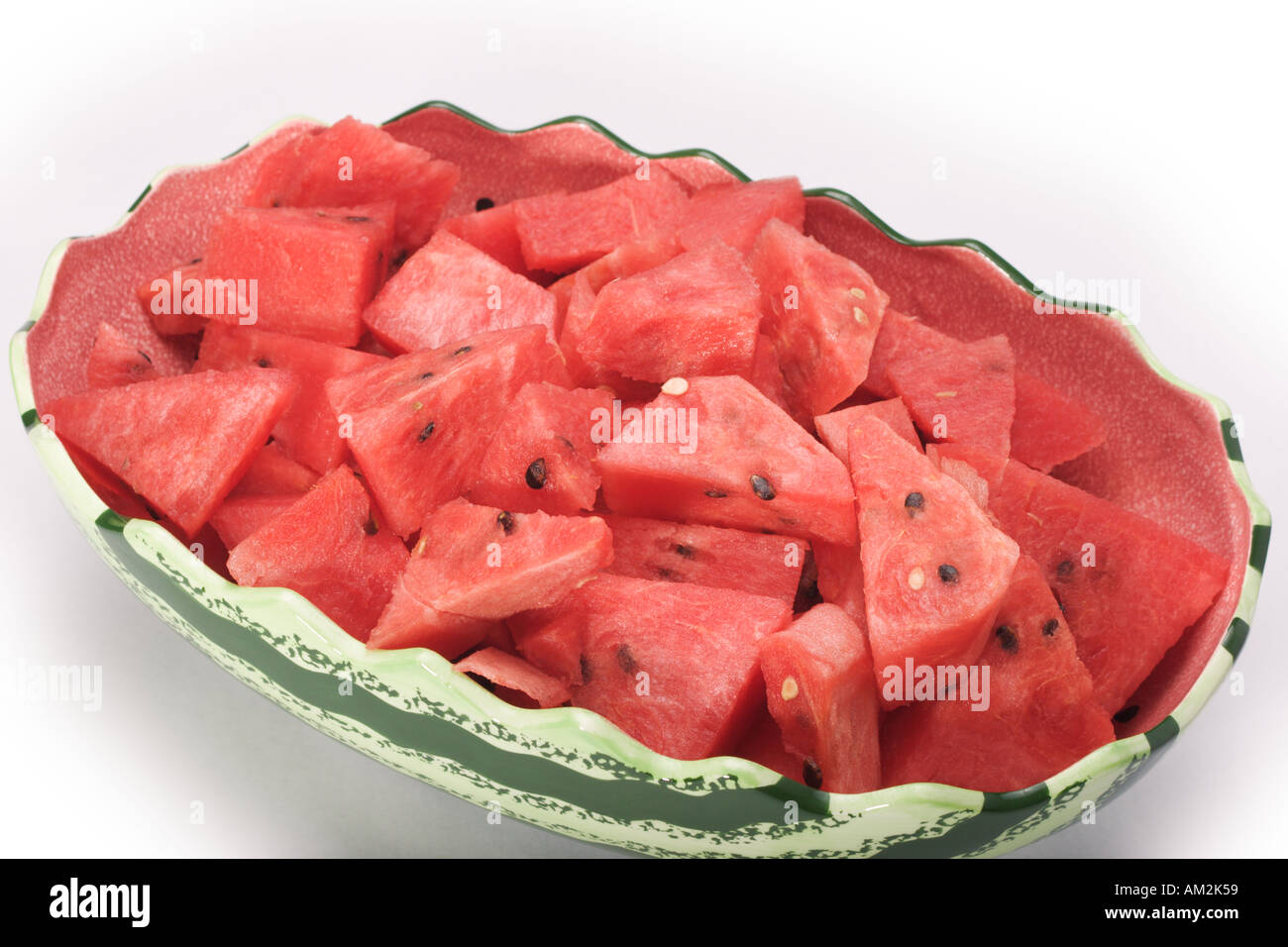 Bowl of watermelon Stock Photo - Alamy