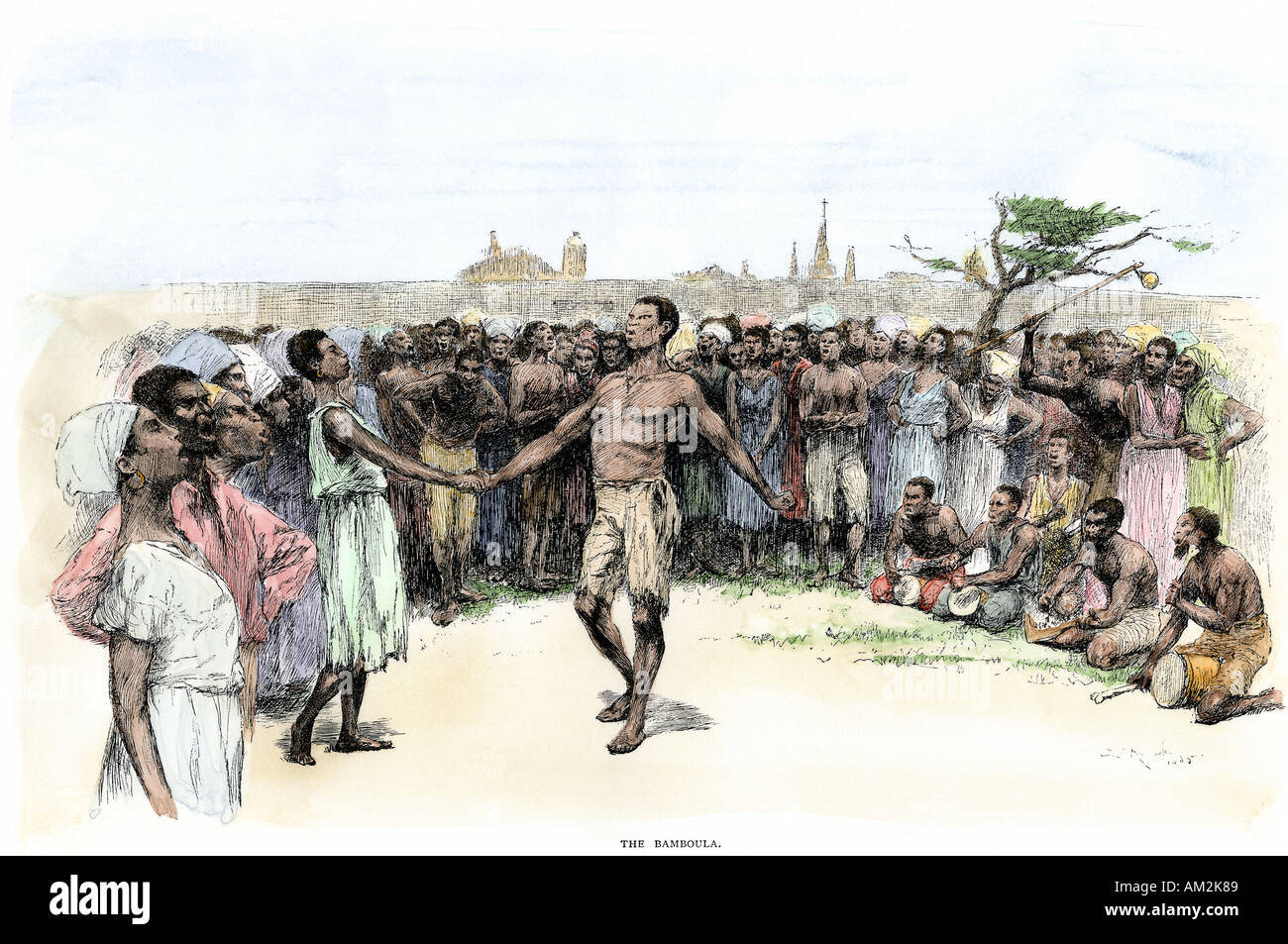 African Americans dancing and singing the Bamboula New Orleans ...