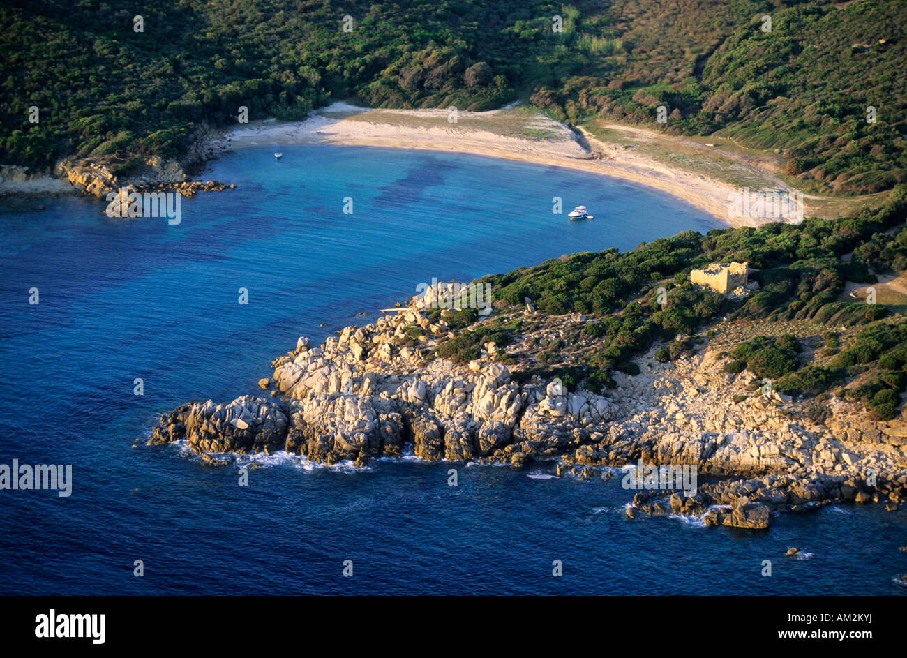France, Corse du Sud, Calanque de Conca (aerial view Stock Photo - Alamy
