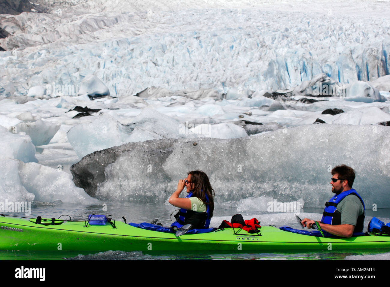 Kayaking in Pedersen Lagoon Kenai Fjords National Park Alaska model ...