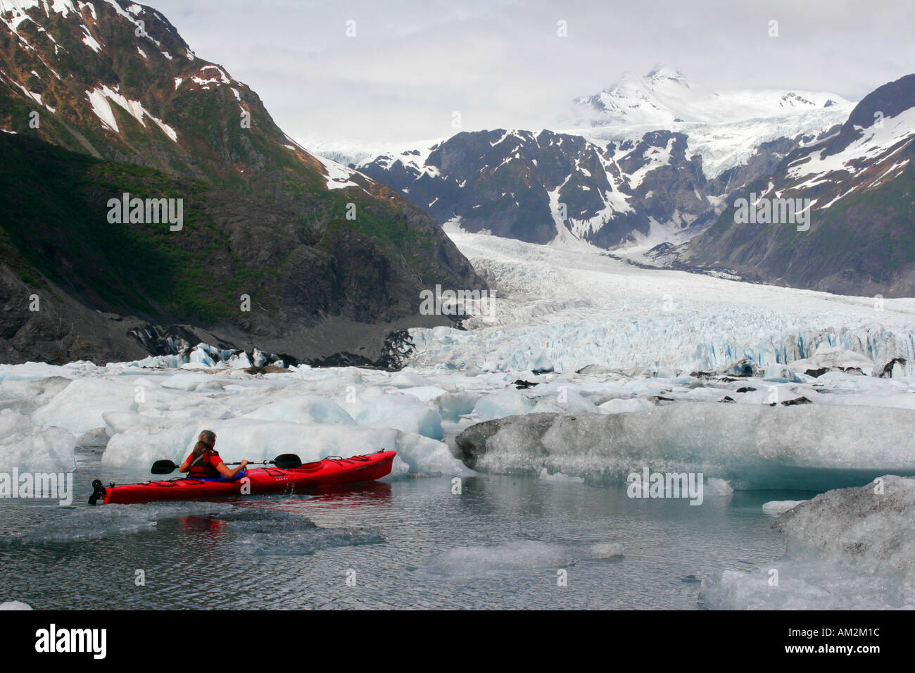 Kayaking in Pedersen Lagoon Kenai Fjords National Park Alaska model ...