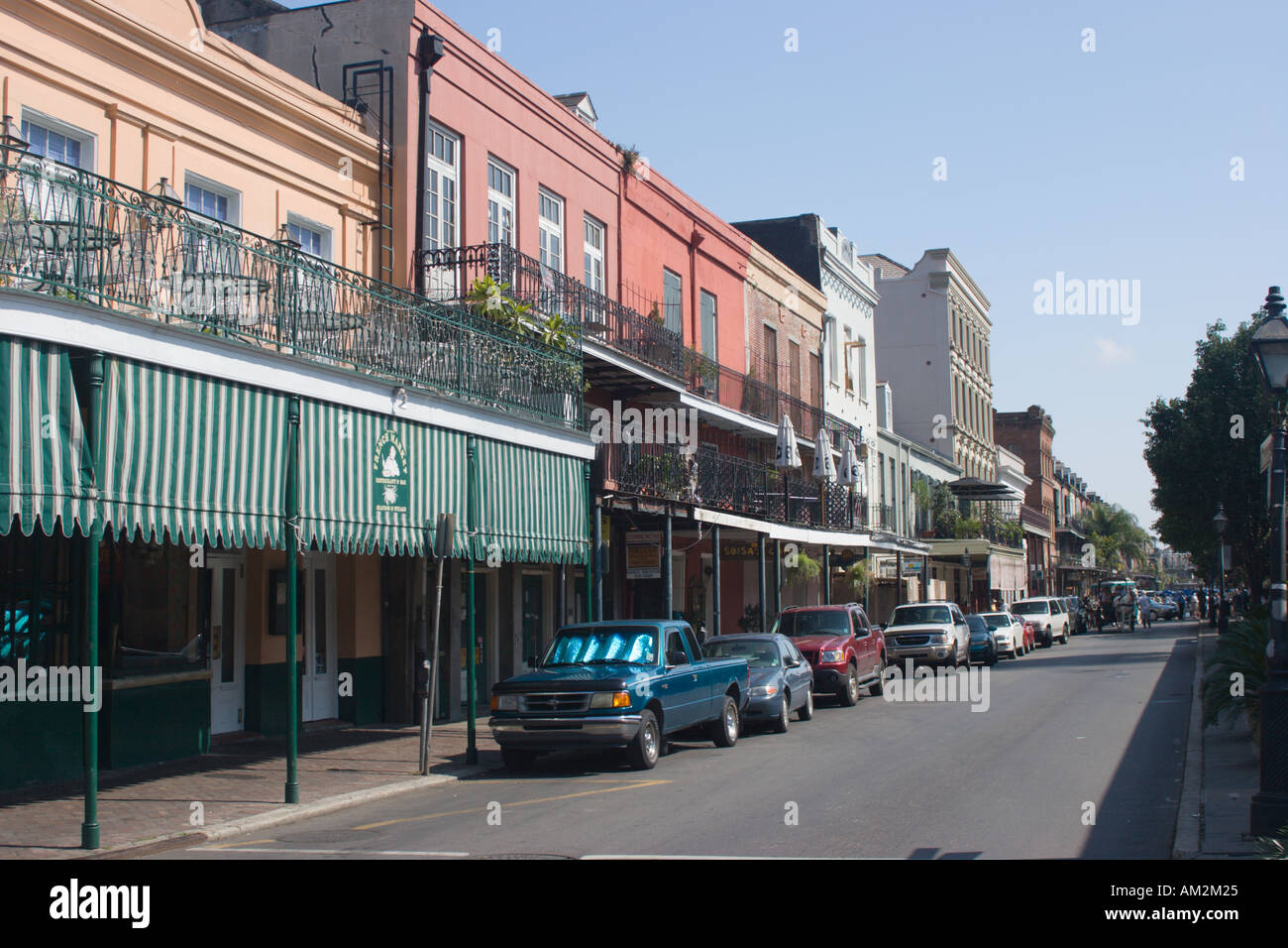 Decatur Street in the French Quarter of New Orleans Louisana USA Stock ...