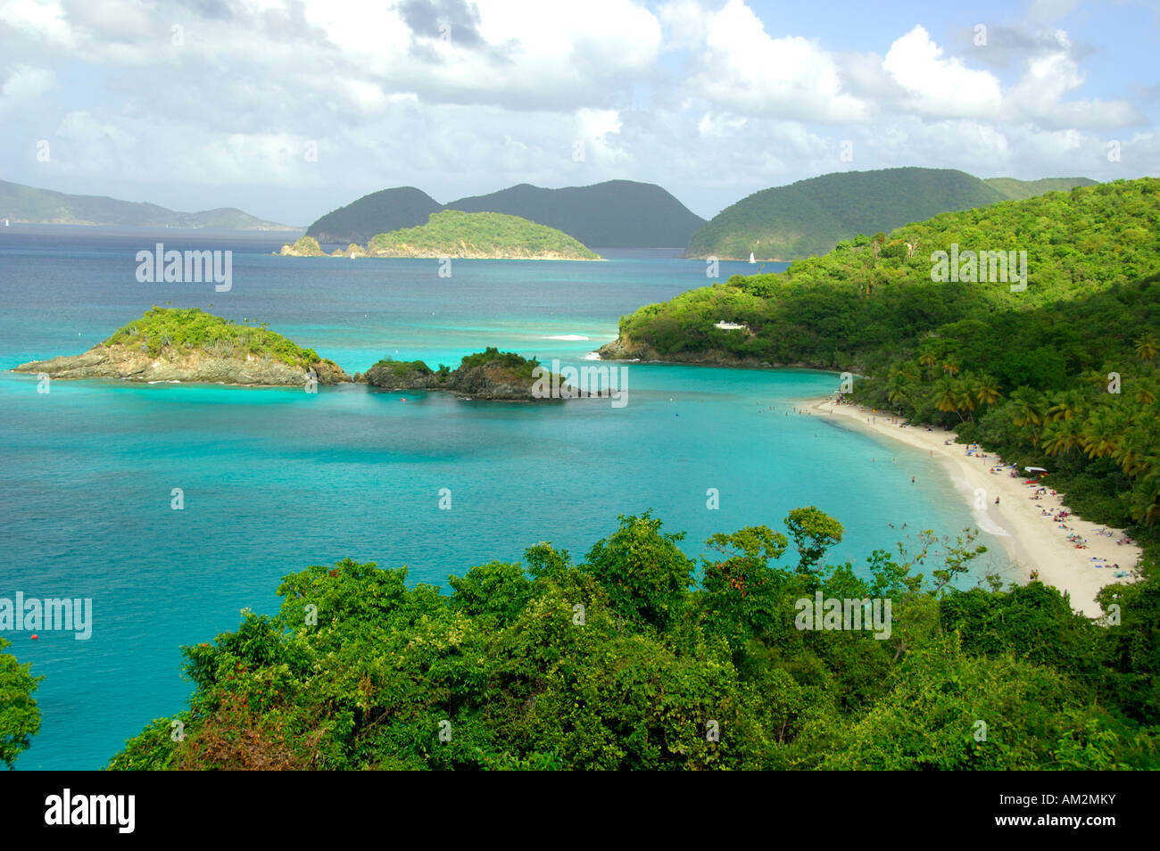Caribbean, U.S. Virgin Islands, St. John, Trunk Bay, Virgin Islands ...