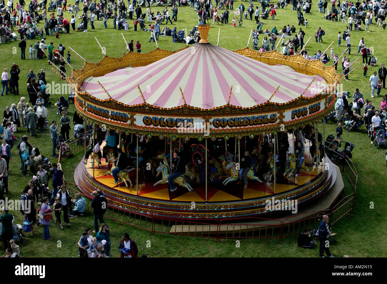 Roundabout fairground ride hi-res stock photography and images - Alamy