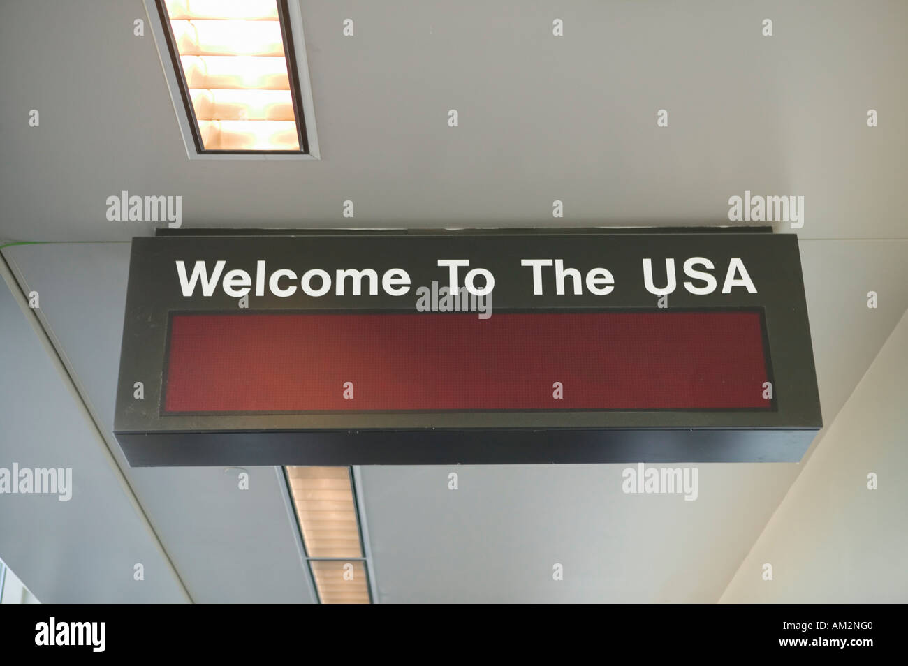 Customs area of an international airport United States Stock Photo - Alamy