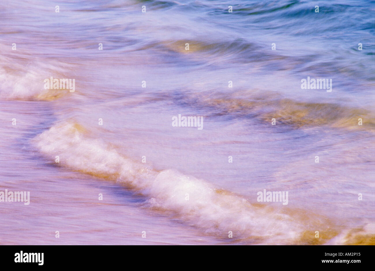 Translucent Pastel Ocean Waves, 4 Stock Photo - Alamy
