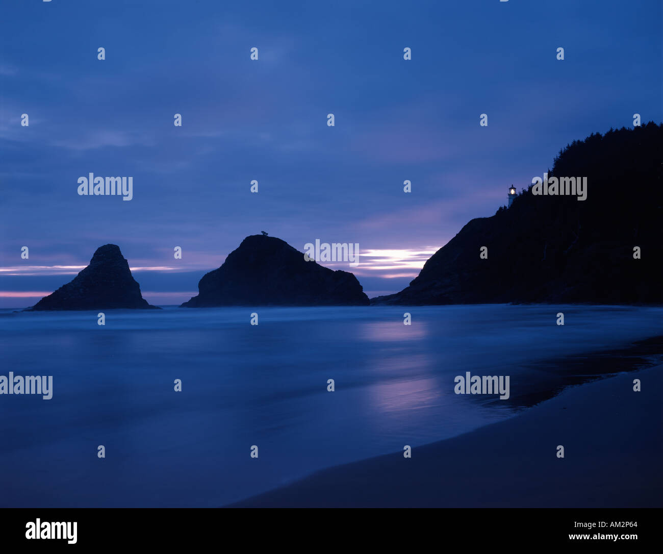 Heceta Head Lighthouse at Devil s Elbow State Park in Oregon USA on ...