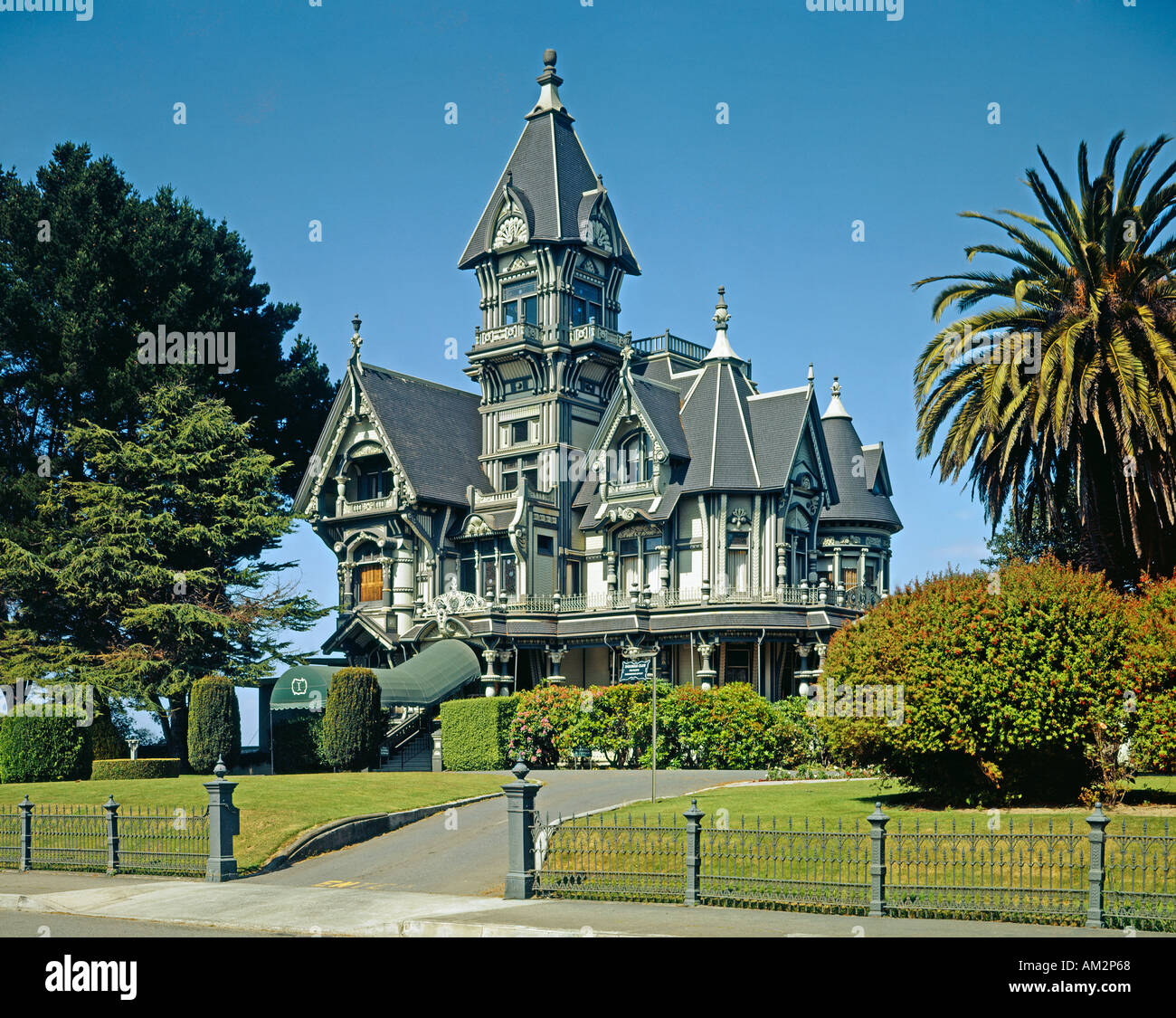Carson Mansion in Eureka California USA Stock Photo - Alamy