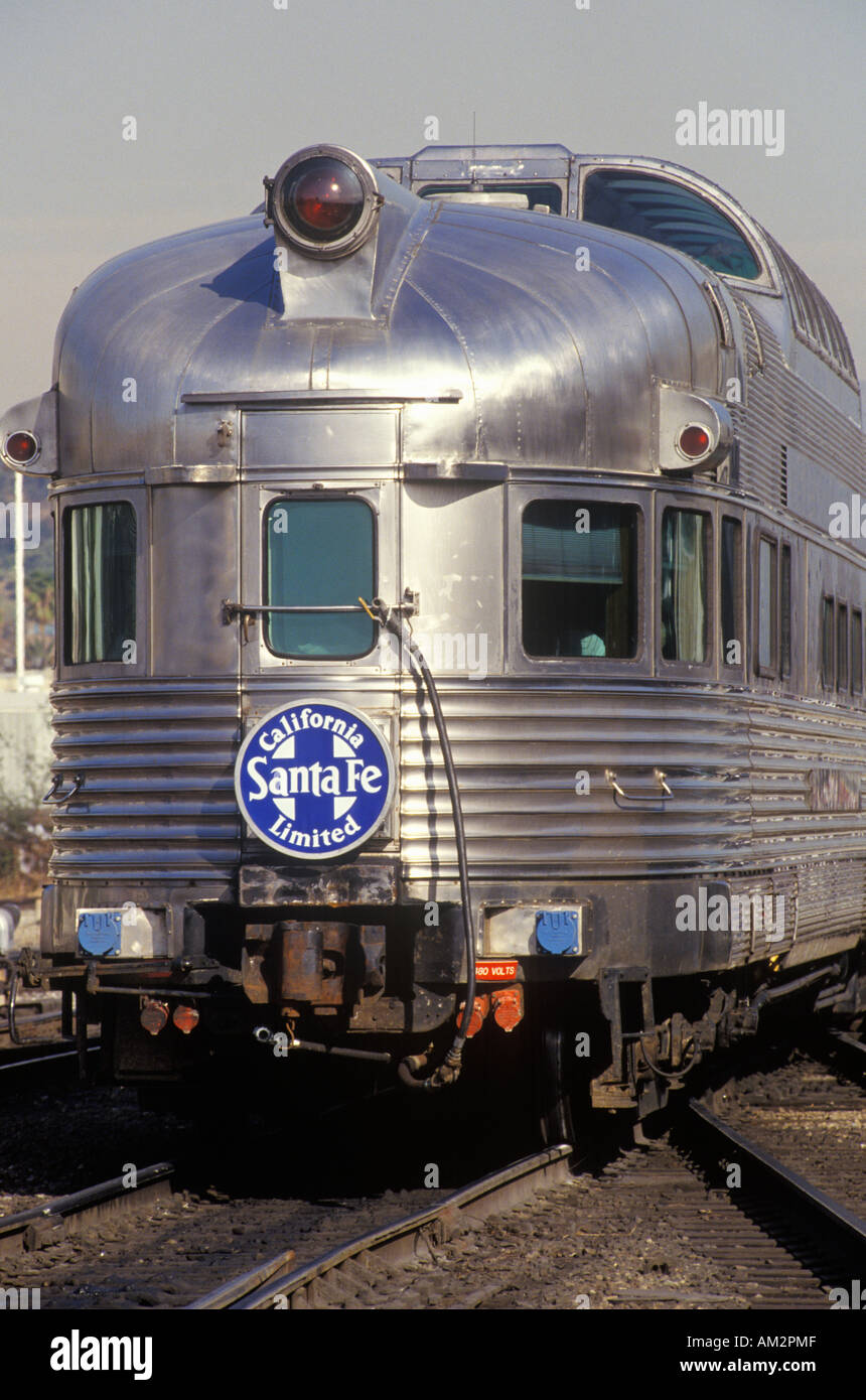An old Pullman car from the Santa Fe railroad line Los Angeles ...