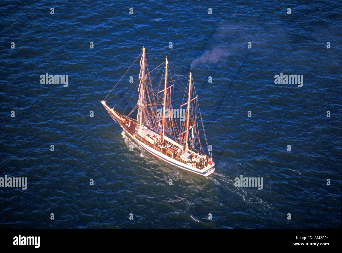 The Flotilla tall ship sailing down the Hudson River during the 100 ...