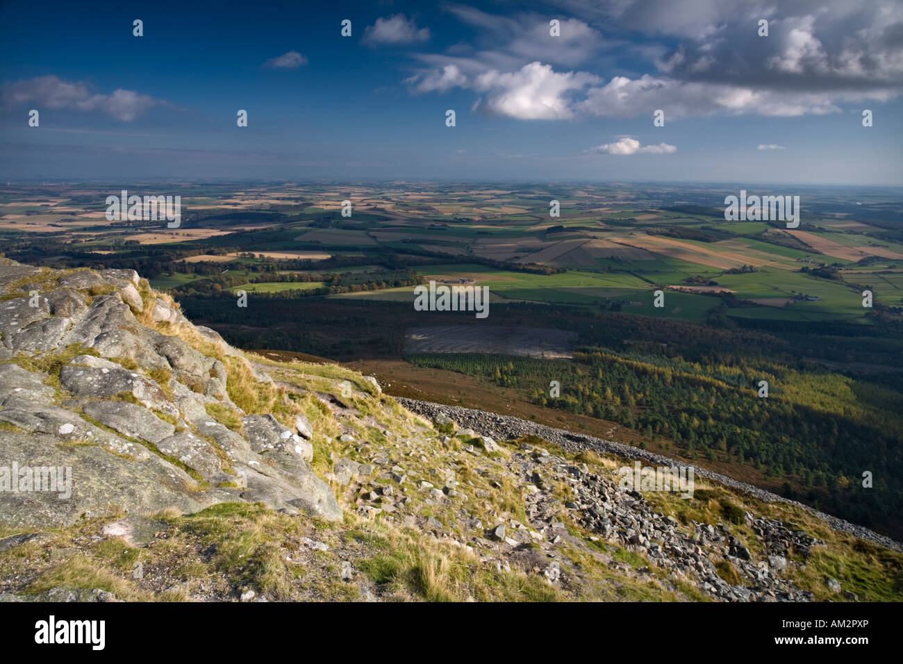 View from Bennachie, Aberdeenshire Stock Photo - Alamy