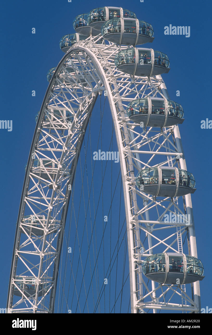 The London Eye Revolving Wheel London England Stock Photo - Alamy