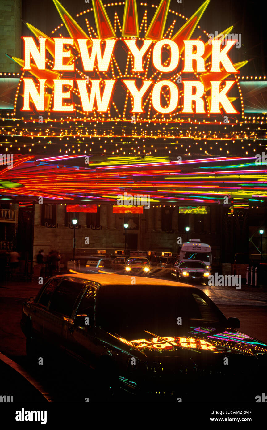 New York New York neon sign in Las Vegas Nevada Stock Photo - Alamy