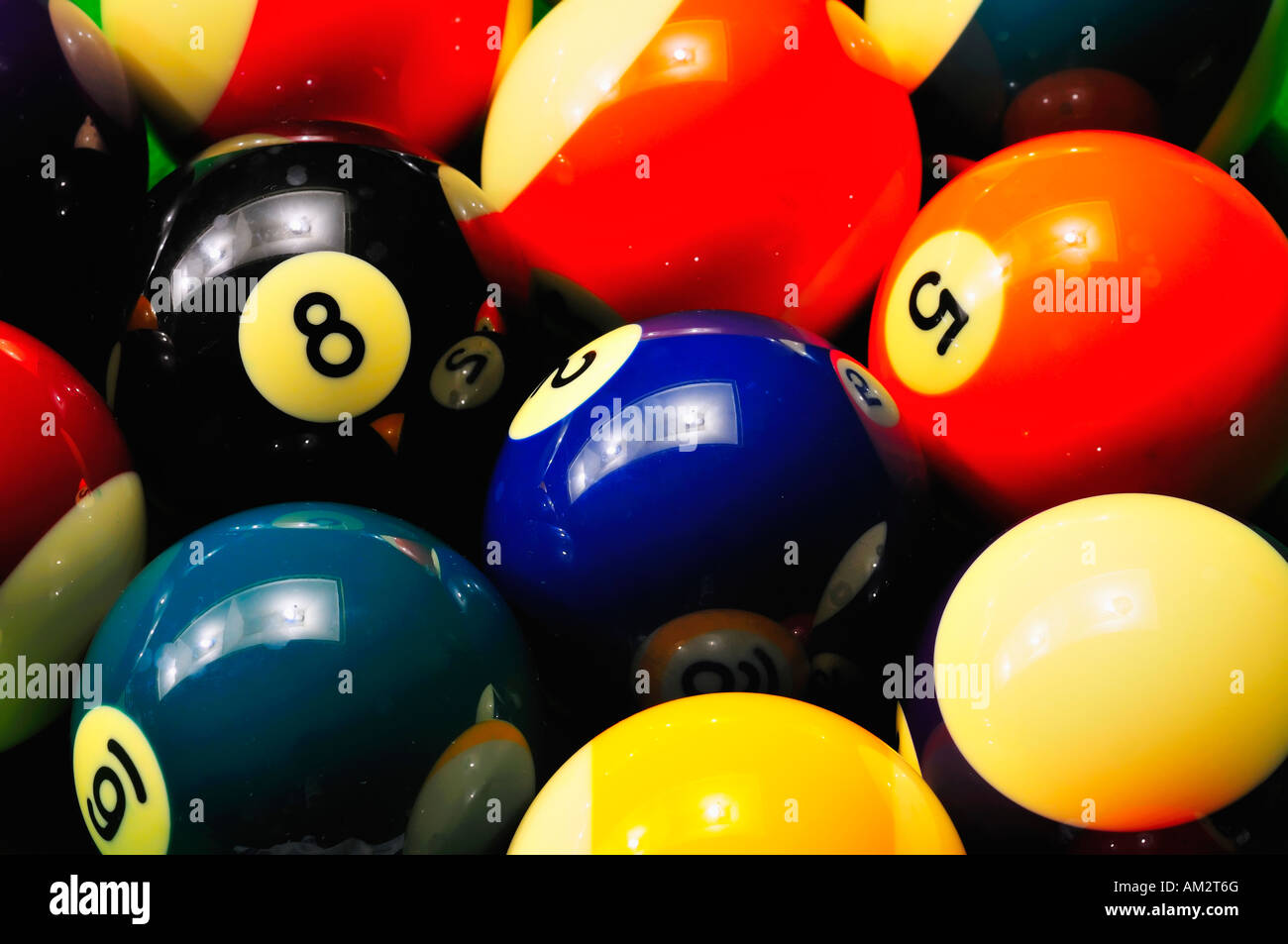 Pool table opening break shot hi-res stock photography and images - Alamy